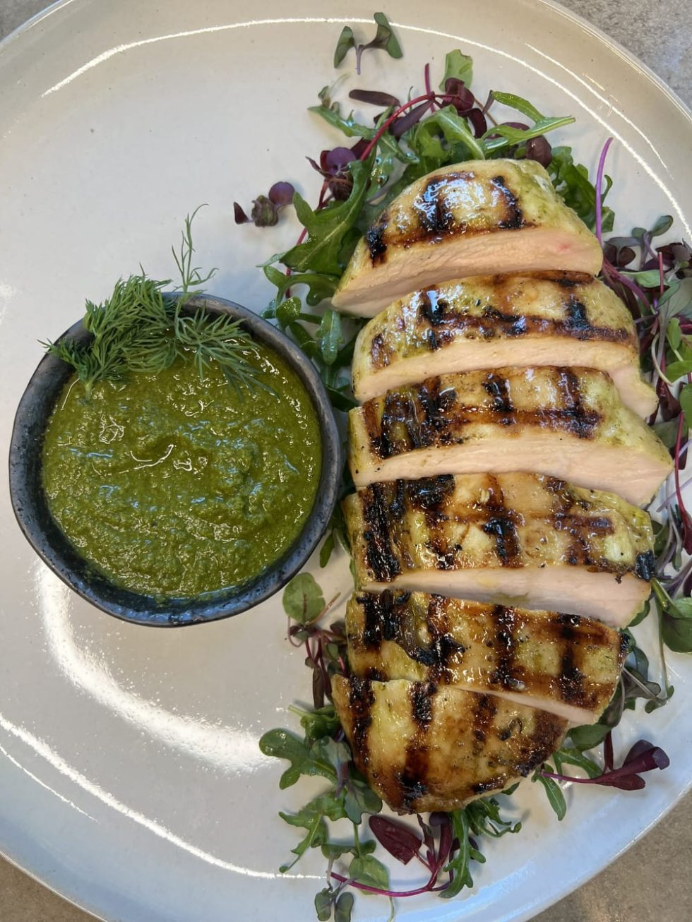 Herby Green Grilled Chicken - Chef Veronica Eicken