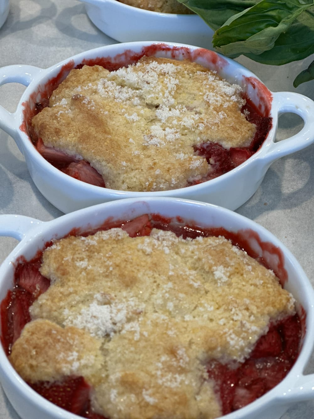Strawberry Lemon Cobbler - Chef Veronica Eicken